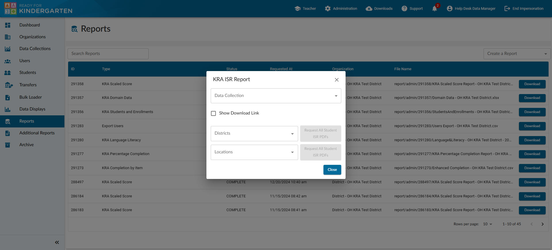 Accessing the ISR Report – Ohio K12 Help